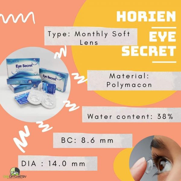 Horien Eye Secret Contact lens - Kedai Cermin Mata One Optometry