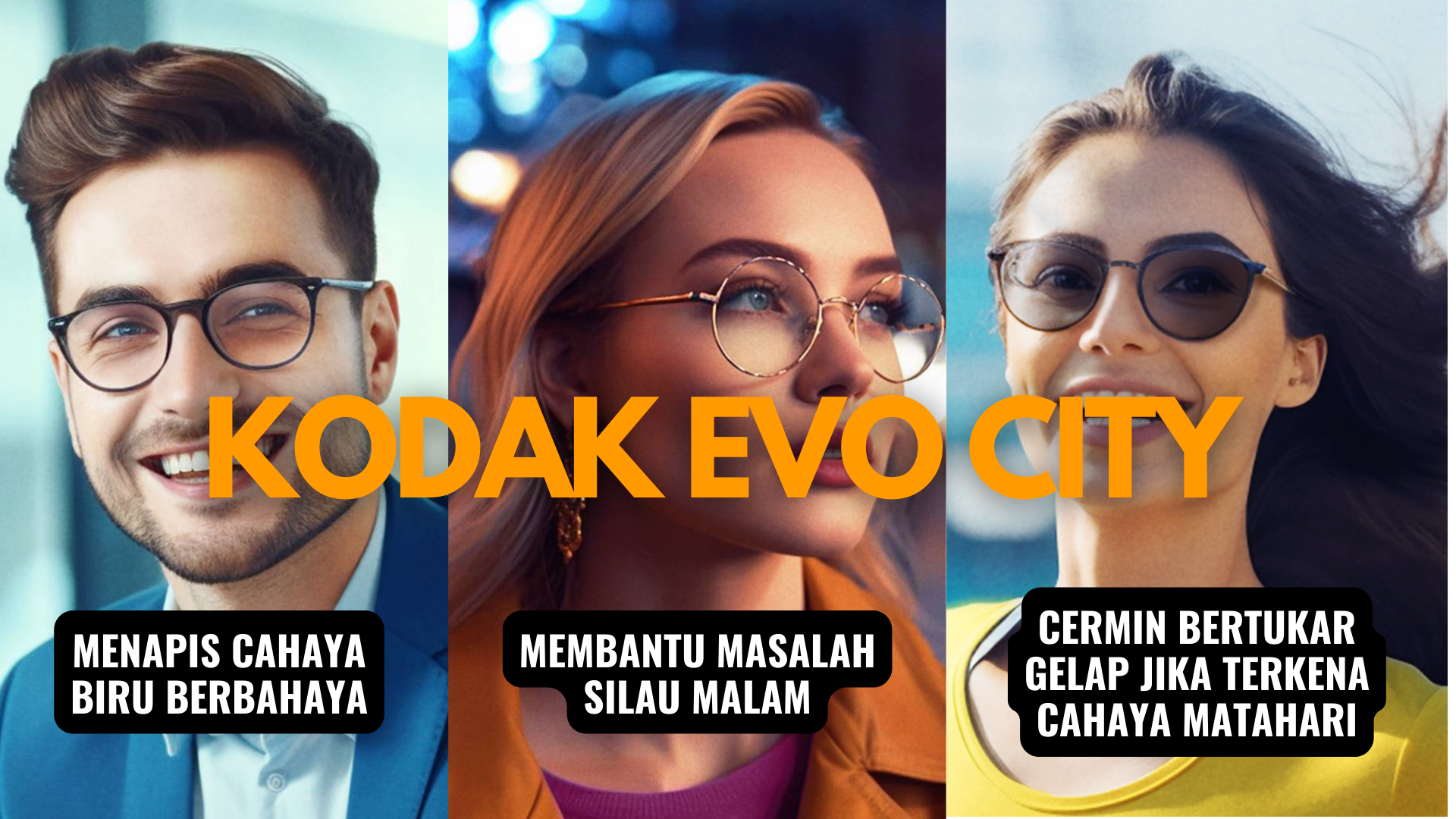 Cermin Kodak Evo City, 3 Fungsi Menarik dalam 1 Cermin.